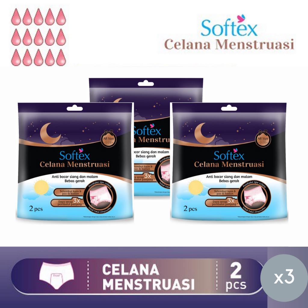 Jual Softex Celana Menstruasi All Size 3 x 2 pcs | Shopee Indonesia