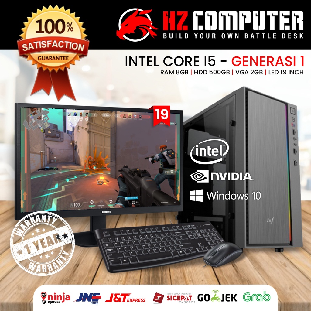 Jual [FULLSET] PC Gaming - Intel Core i5 - RAM 8GB - HDD 500GB - VGA ...