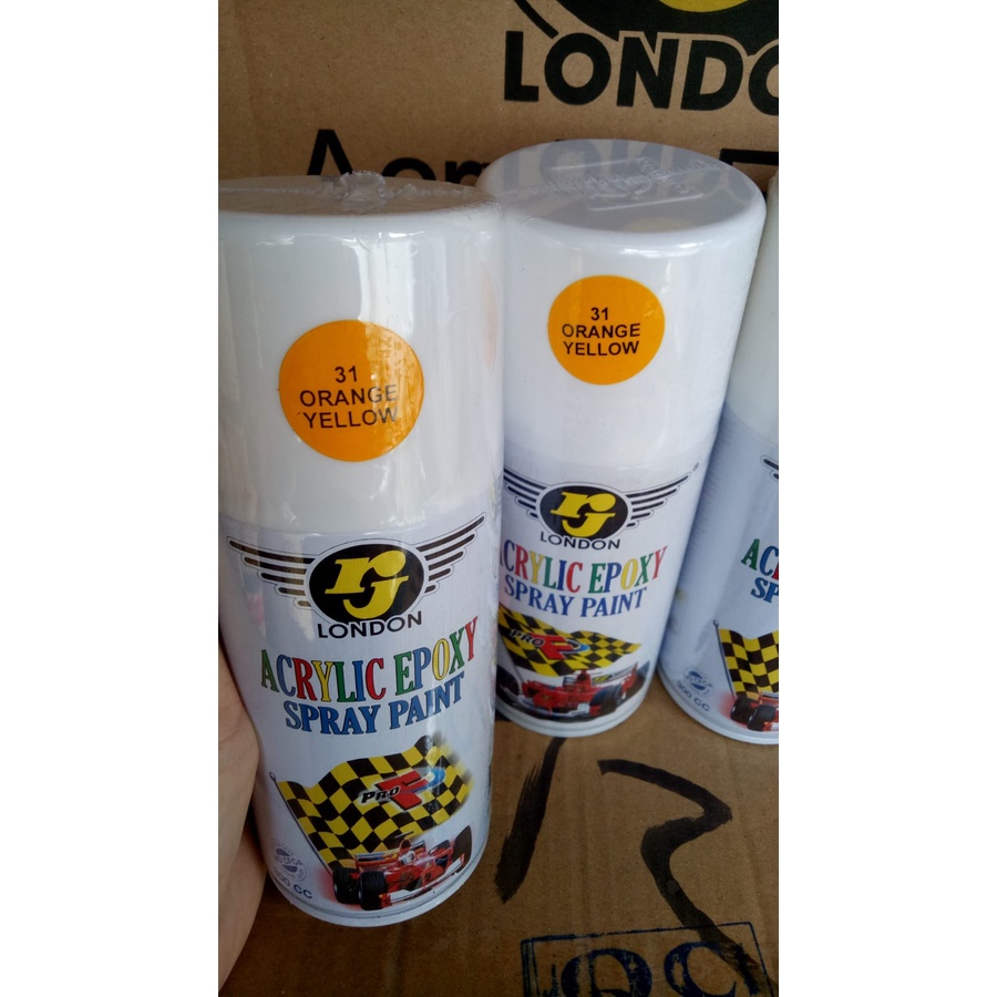 Jual cat semprot pilok pilox rj 300cc orange yellow 31 rj london kuning ...