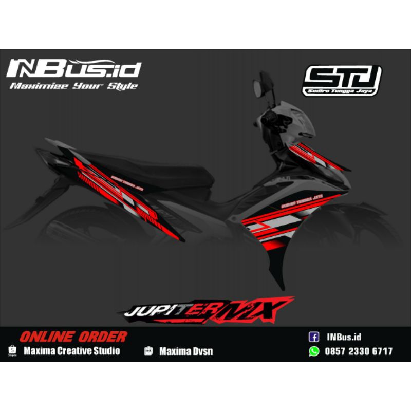 Jual STIKER LIVERY BUS JUPITER MX 135 NEW | Shopee Indonesia