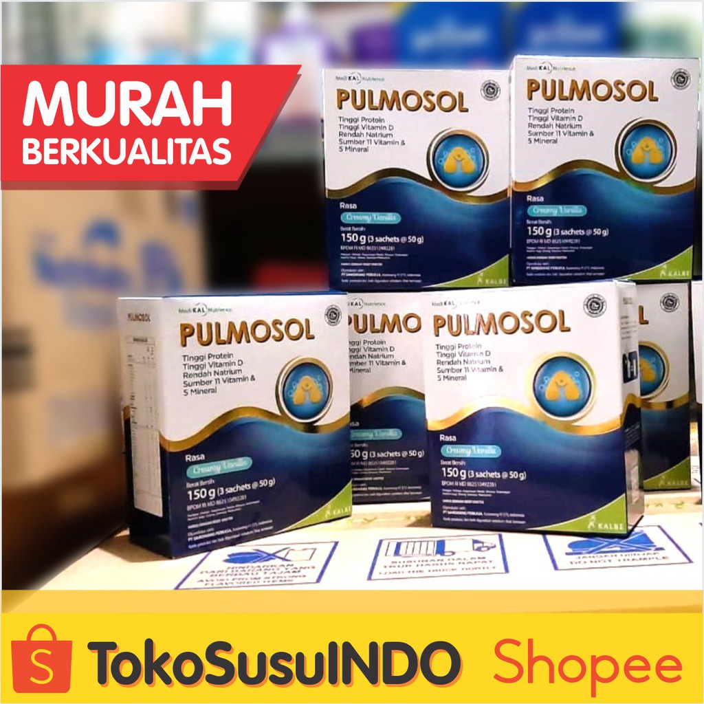 Jual Pulmosol Creamy Vanila 150 gr Susu Untuk Gangguan Saluran ...