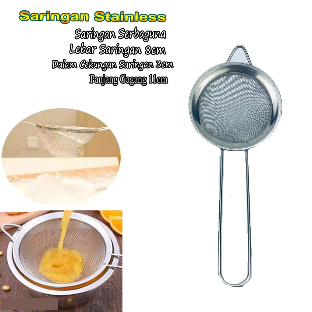 Jual Saringan / Saringan Stainless / Saringan Serbaguna / 8*3cm ...