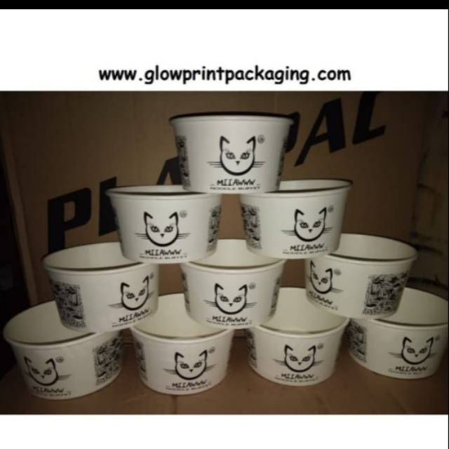 Jual SABLON PAPER BOWL UK 500ml | Shopee Indonesia