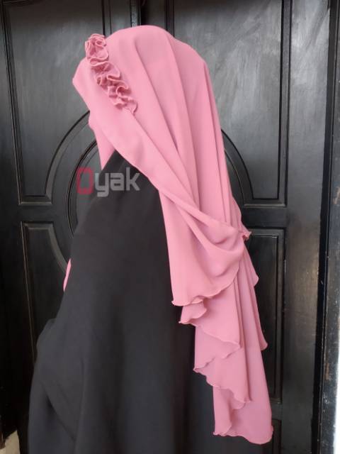 Jual Niqab Veil Curly / cadar veil kriwil / cadar butterfly / niqab ...