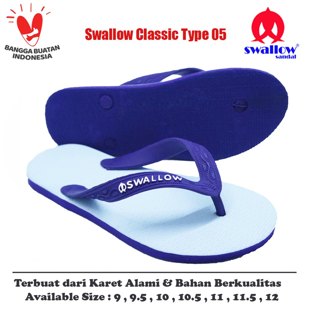 Jual Sandal Swallow Original Tipe 05 - Violet (Size 9 - 12) | Shopee ...