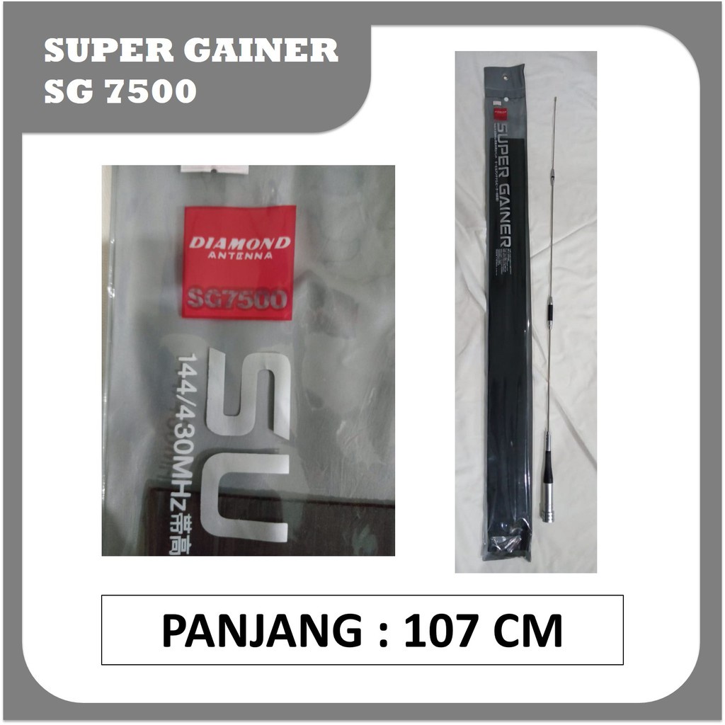Jual ht walkie talkie Antena Mobil Diamond Super Gainer SG7500, Anten ...