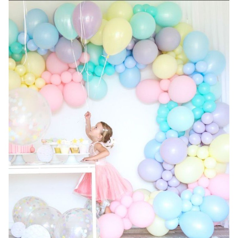 Jual Balon Pastel 12 inch Tebal per 1 pcs balon macaroon warna soft ...