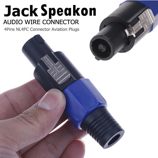 Jual Jack Speakon XLR Audio Speaker Plug 4-Pole 4Pin NL4FC Connector ...