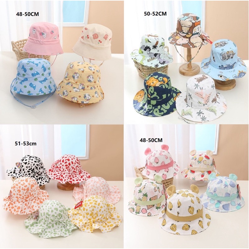 Jual Topi Bucket Anak Unisex Anak Laki Laki Anak Perempuan Model Animal ...