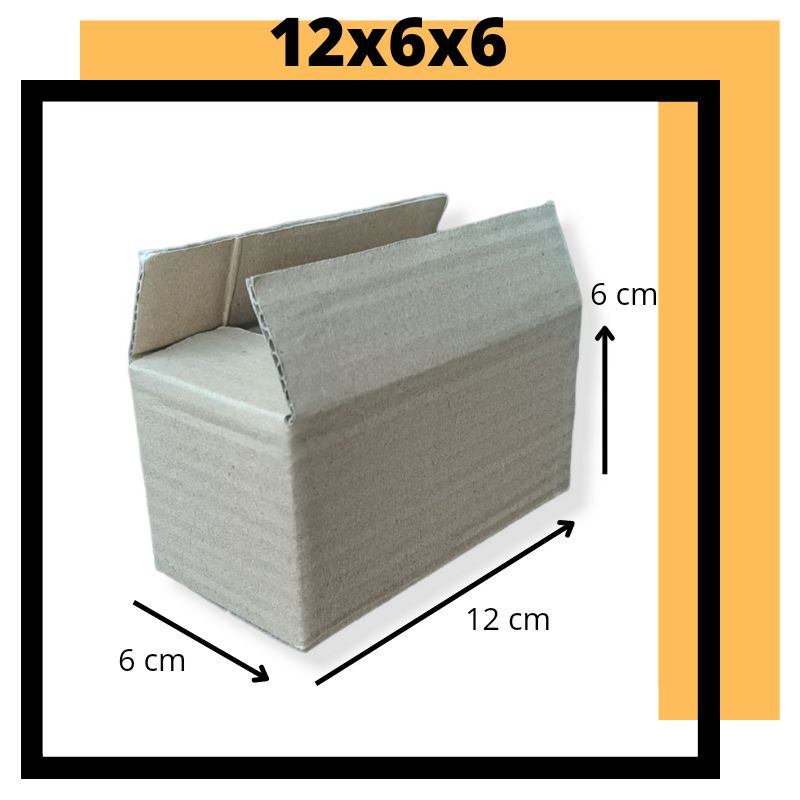 Jual Kardus kemasan 12x6x6 cm / box packaging / box olshop/ kardus ...