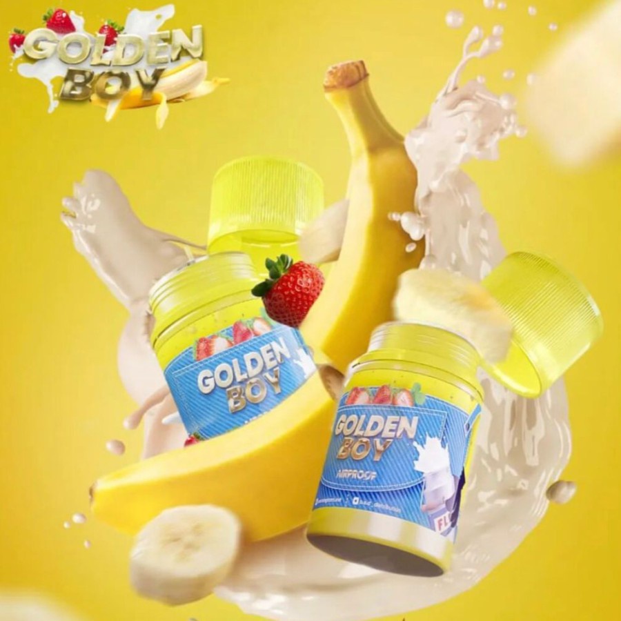 Jual Golden Boy 60ML Banana Strawberry Milk Fla by Morningstar ...