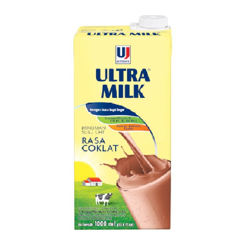 Jual Ultra Jaya Ultra Milk UHT Cokelat 1000ml | Shopee Indonesia