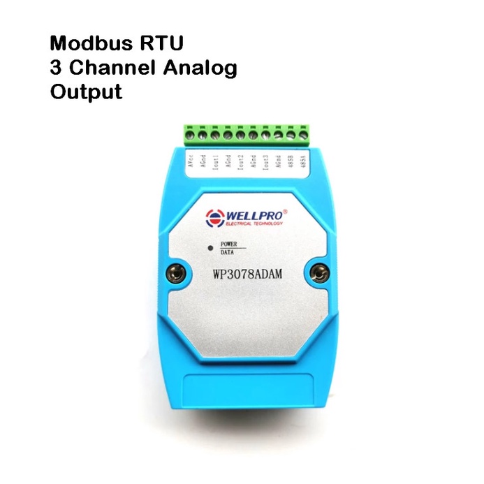 Jual MODBUS RTU Analog Output Module 3 channel current output 4-20mA | Shopee Indonesia