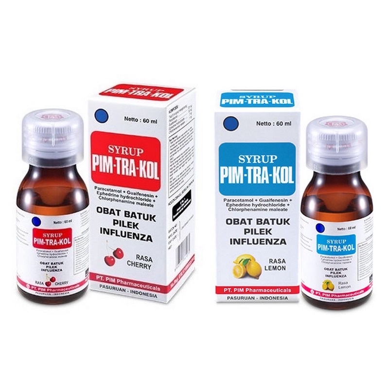 Jual PIMTRAKOL CHERRY DAN LEMON OBAT DEMAM BATUK FLU ANAK | Shopee ...