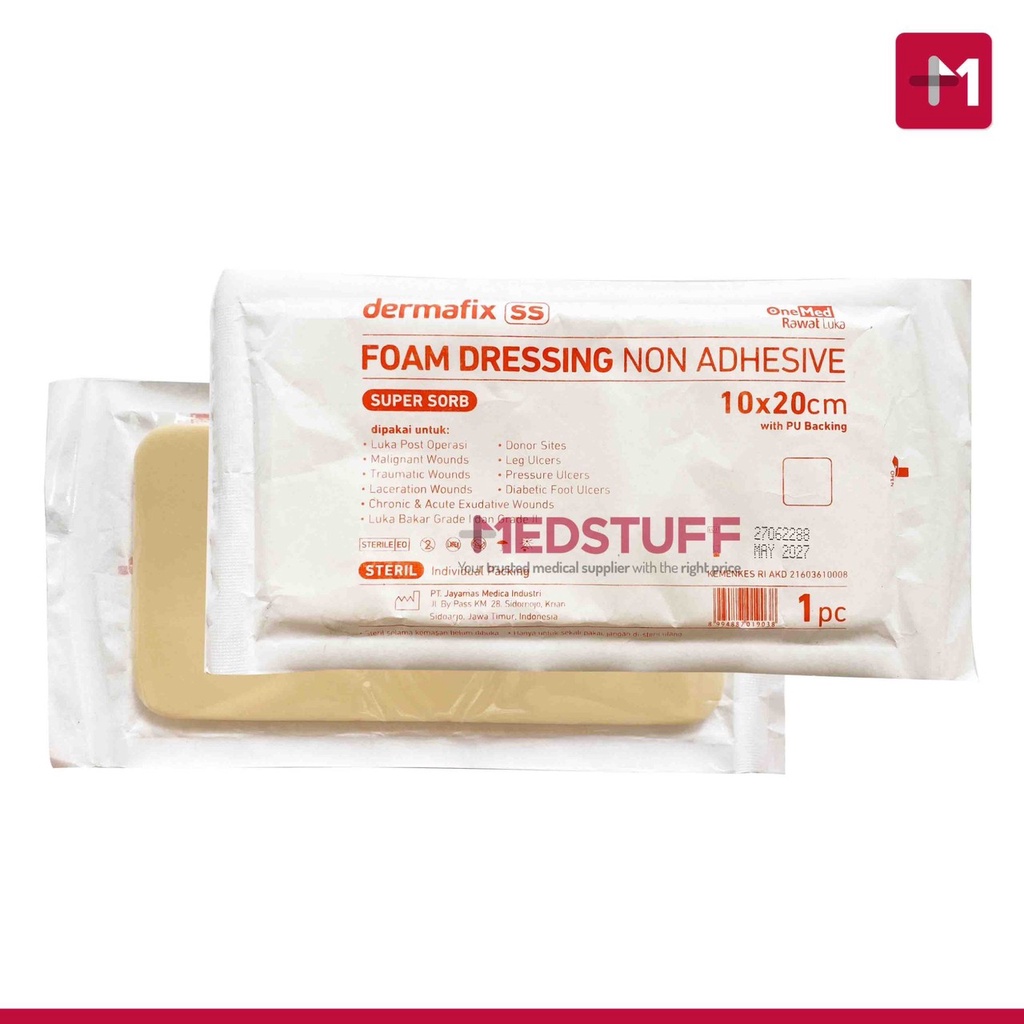 Jual Dermafix SS Foam Dressing NON Adhesive Super Sorb 1pcs | Shopee ...