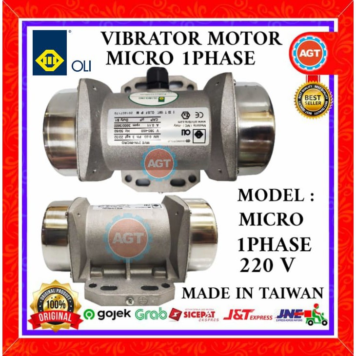 Jual MVE-21.3M 1PHASE 30WATT 3000RPM IP66 OLI VIBRATOR MOTOR MICRO | Shopee Indonesia