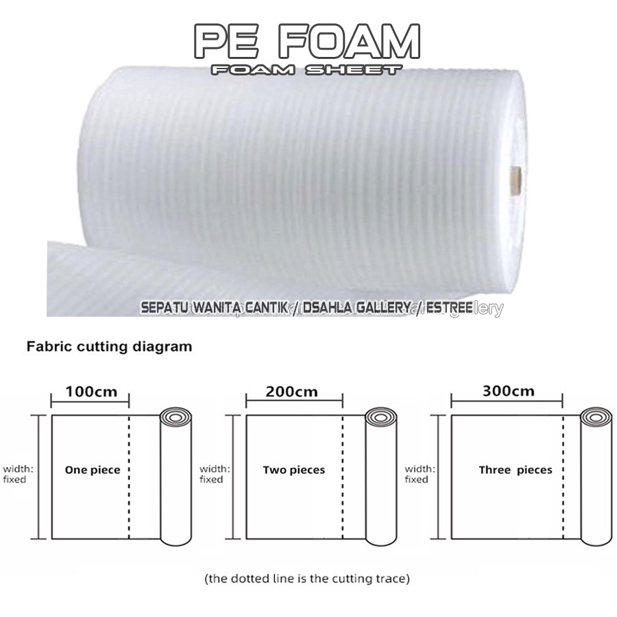 Jual Busa Foam Tipis Lembaran Putih Pe Foam Sheet 3 mm Untuk Warpping ...
