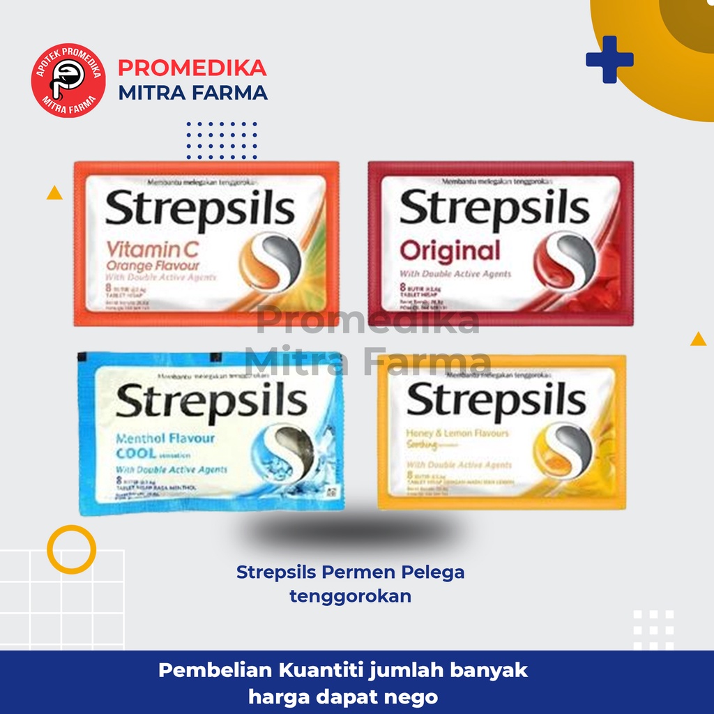 Jual Strepsil Lozenges / Sachet / Tablet Hisap Membantu Melegakan ...