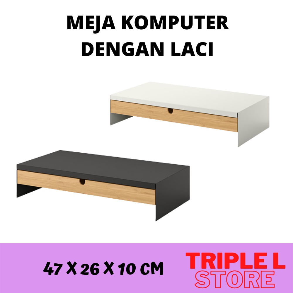 Jual Rak Meja Monitor Komputer Laptop Dengan Laci Monitor Stand ELV ...