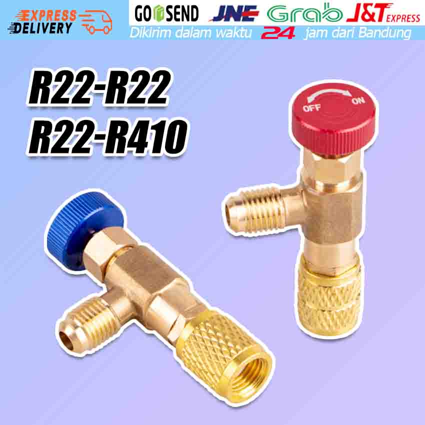 Jual AUTO AC R134a Quick Connector Adapter Coupler with Low High HVAC ...
