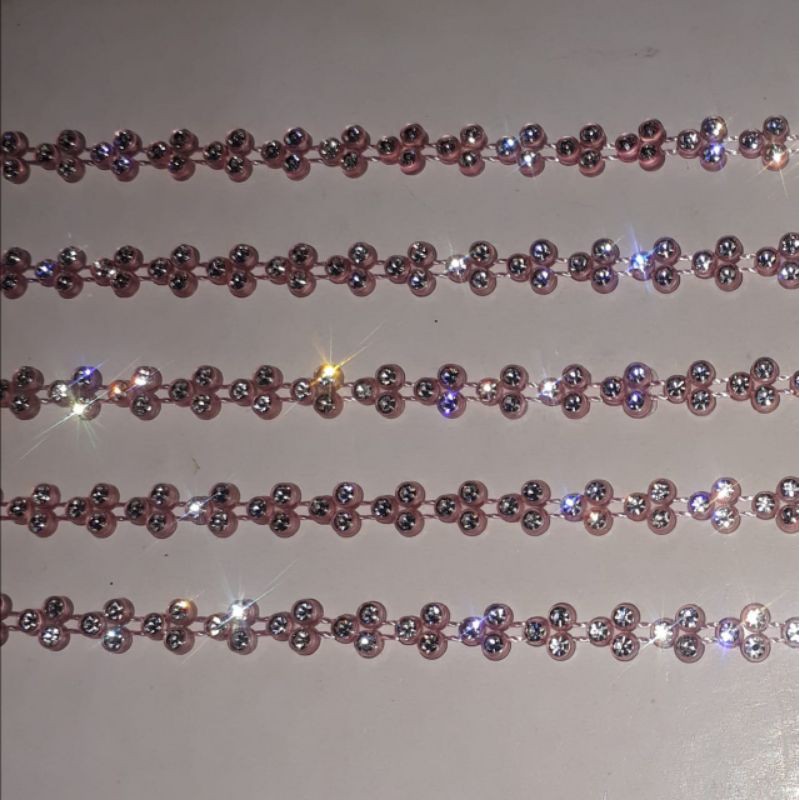 Jual Diamond baris / diamond tikar model zigzag swarovski panjang 1 ...