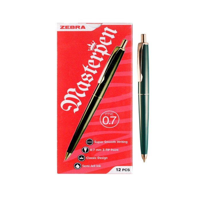 Jual Pena Zebra Masterpen 0.7mm Classical Design | Shopee Indonesia