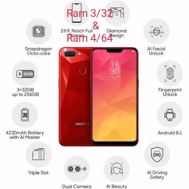 Jual REALME 2 RAM 3/32 GARANSI RESMI 1 TAHUN | Shopee Indonesia