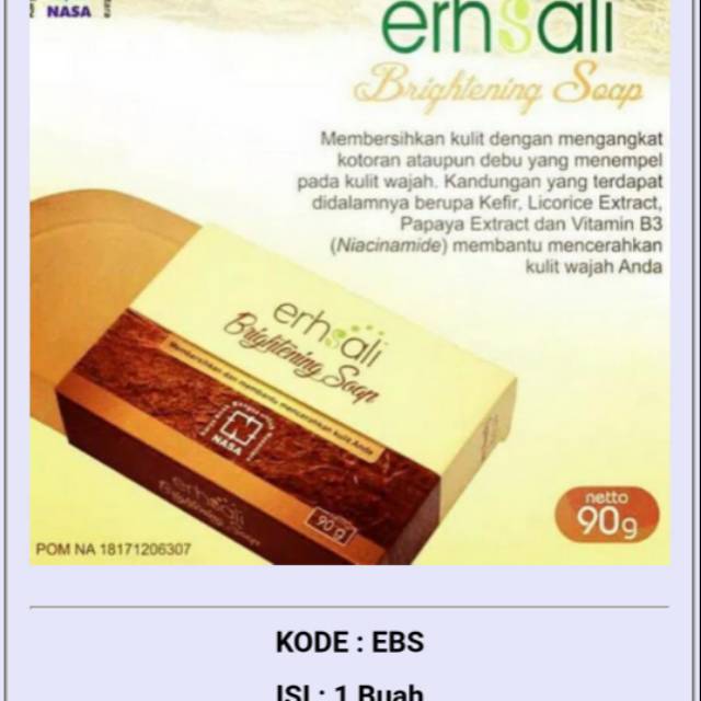 Jual Ershali brightening soap /membersihkan kulit | Shopee Indonesia