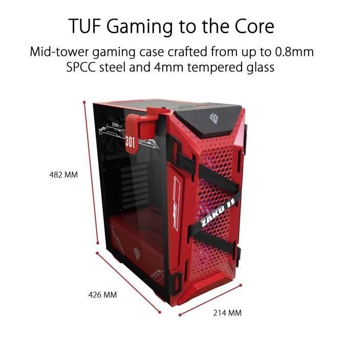 Jual Terbaru Asus Tuf Gaming Gt301 Zaku Ii Edition Atx Mid Tower ...
