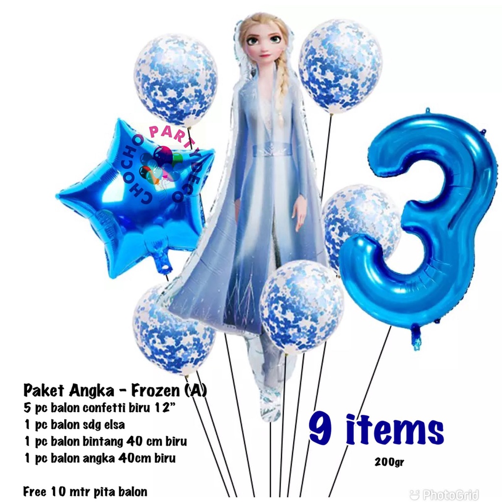 Jual Paket Frozen - Paket ulang tahun Angka Frozen - Dekorasi ulang ...