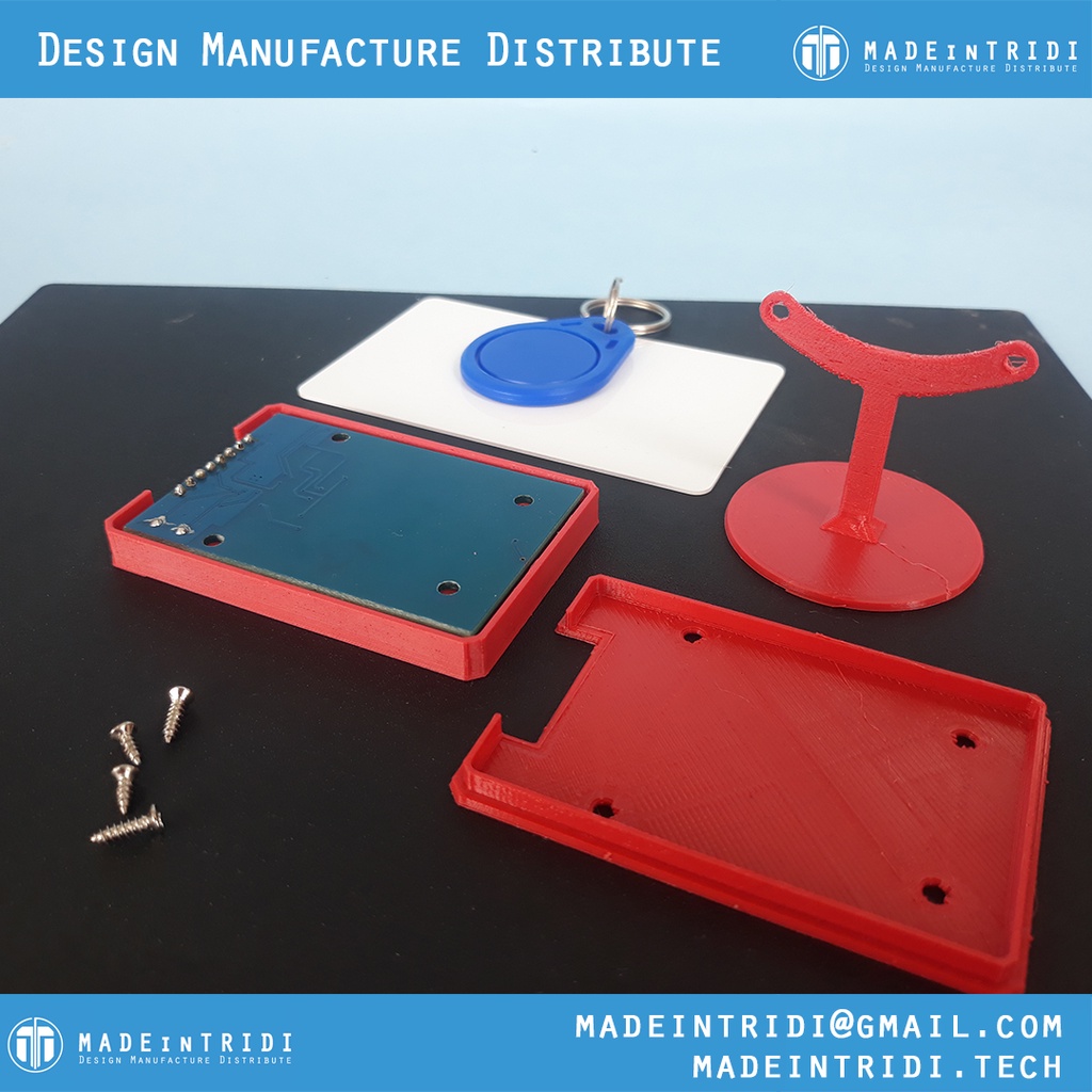 Jual Casing Arduino RFID RC522 tag ID Smart Parking Case project ...