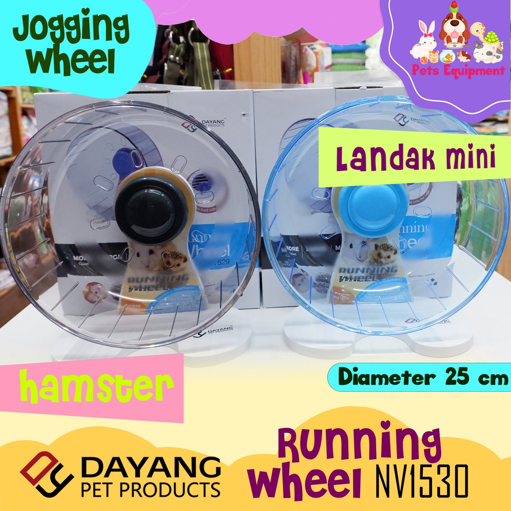 Jual JOGGING WHEEL NV1530 / RUNNING WHEEL FOR HAMSTER / LANDAK MINI ...