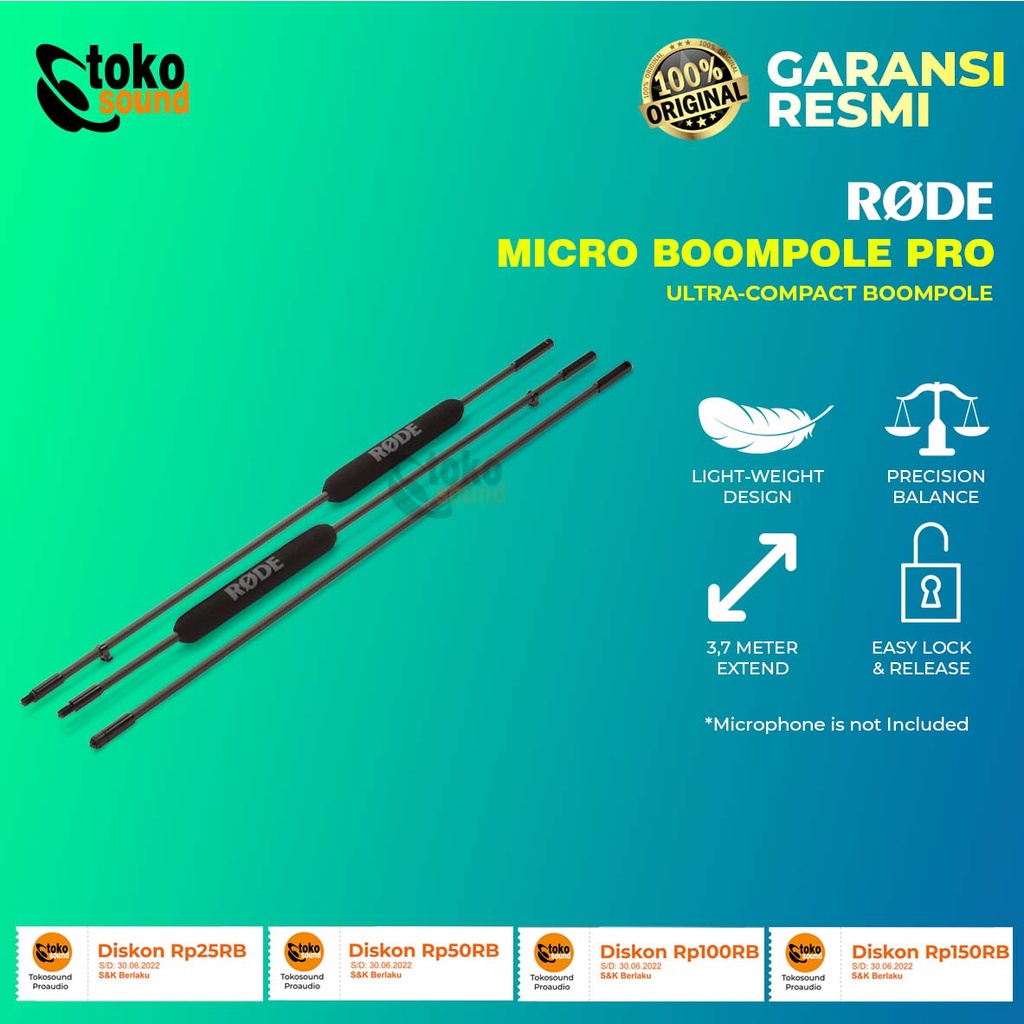 Jual Rode Micro Boompole Pro Ultra-lightweight Modular Boompole ...