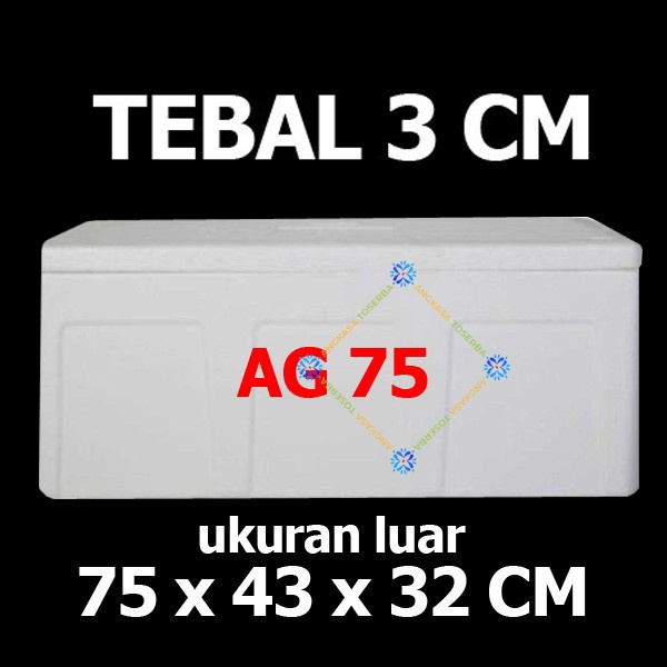 Jual Box Kotak Gabus Styrofoam Sterofoam Foam AG 75 Cooler Box | Shopee ...