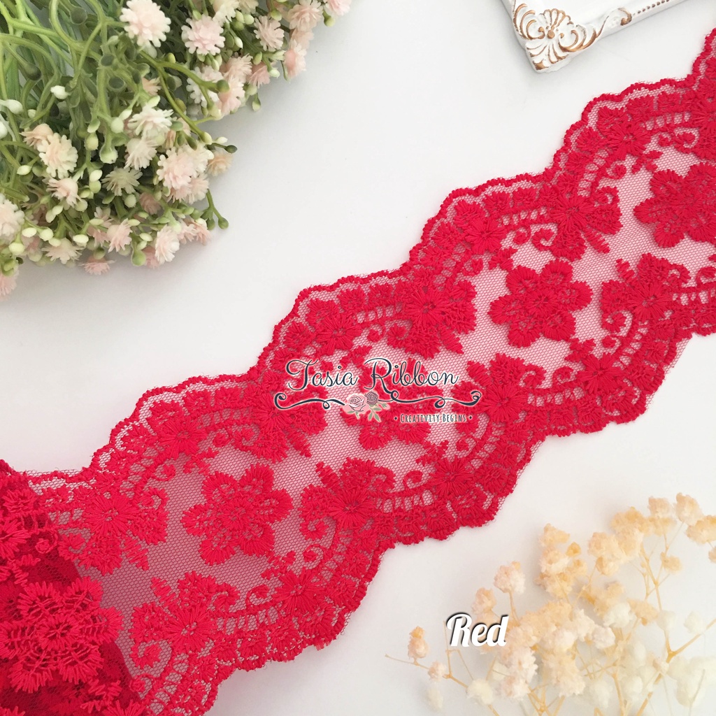 Jual Renda Tile Rosana 8cm (NEW) | Shopee Indonesia