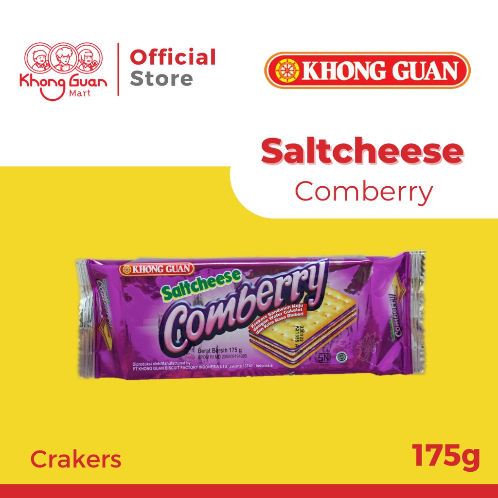 Jual KHONG GUAN Saltcheese Comberry Pack 175 Gram | Shopee Indonesia