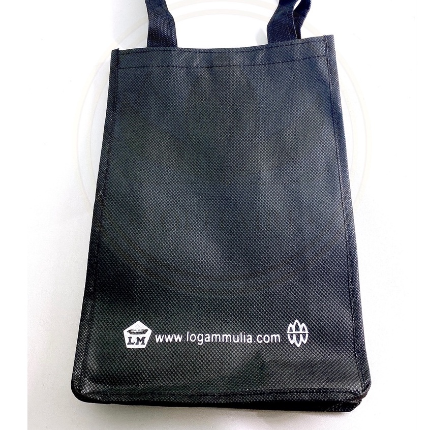 Jual Goodie Bag EXCLUSIVE ANTAM ANTM SPUNBOUND HITAM / Tas Penyimpanan ...