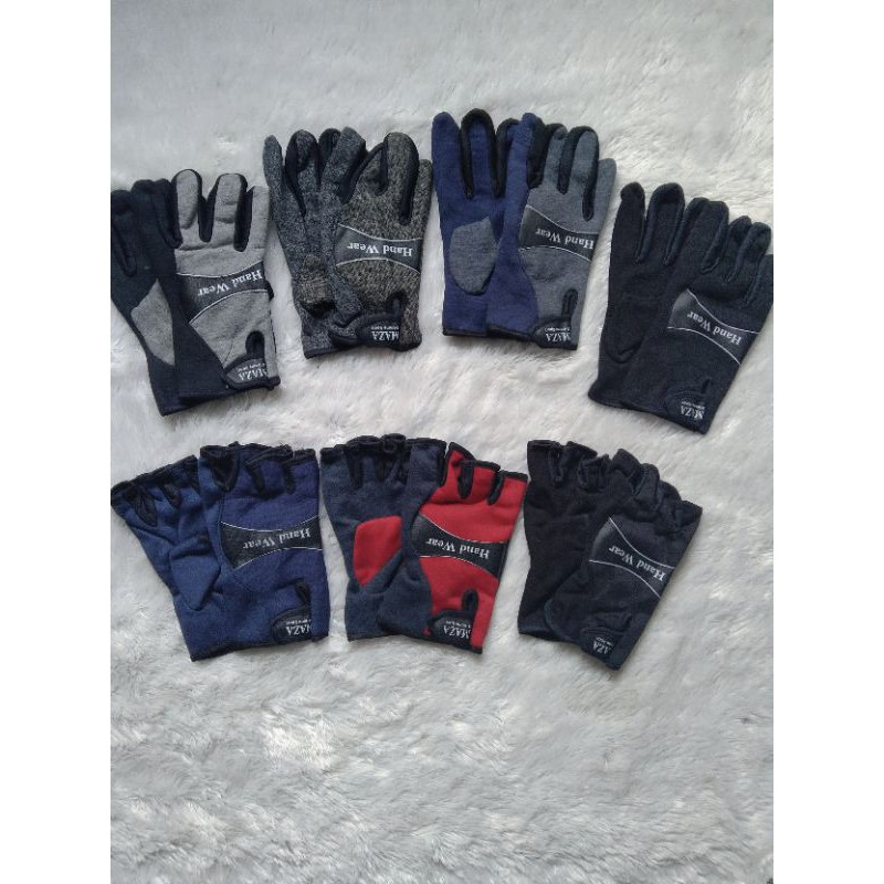 Jual Sarung Tangan Setengah Jari & Full Jari Model Kait/Kretekan ...