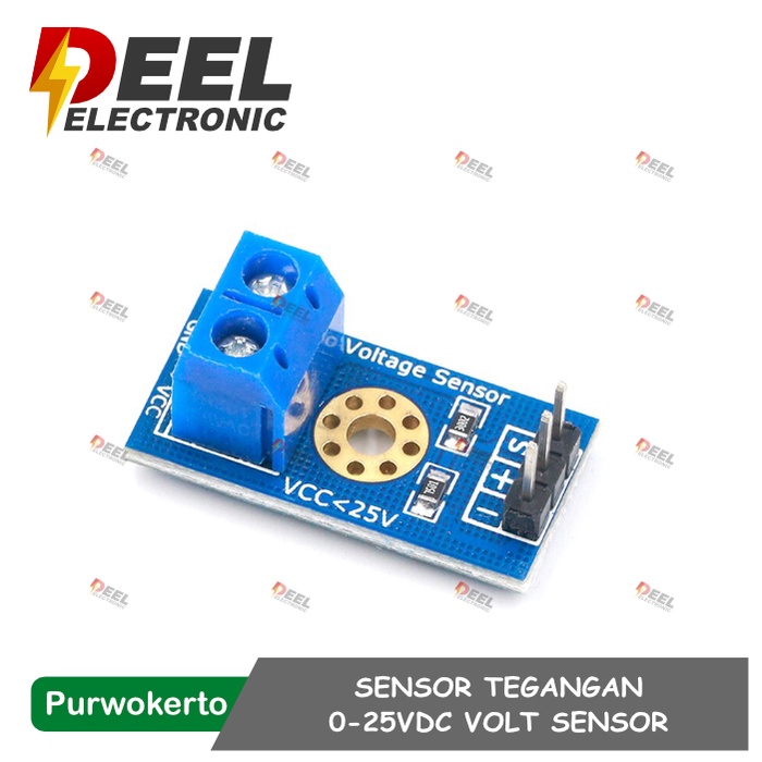 Jual SENSOR TEGANGAN 0-25VDC VOLTAGE SENSOR MODULE VOLT SENSOR FOR ...