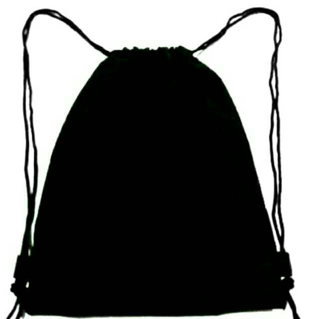 Jual String bag KATUN POLOS /tas serut polos /drawstringbag polos ...