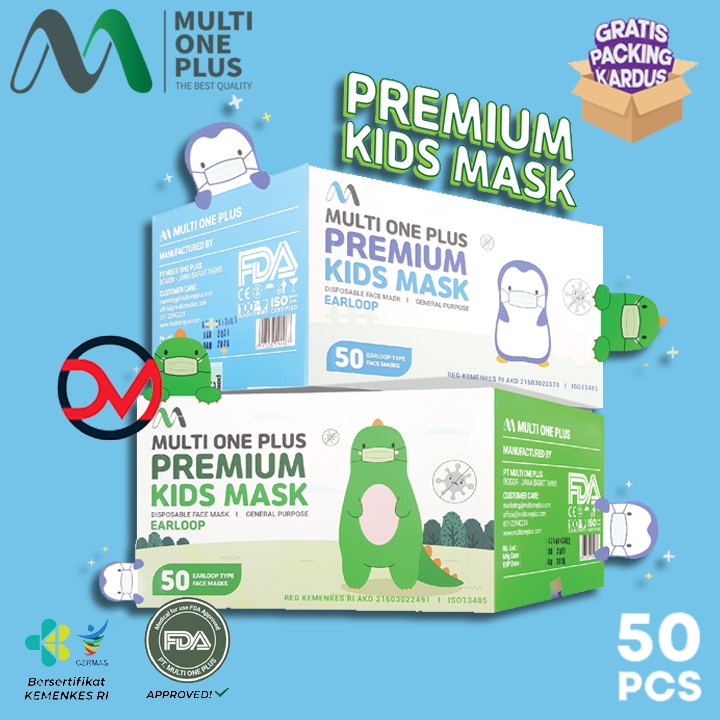 Jual Masker Multi One Plus Kids / Seven Kids / Masker Medis Anak ...