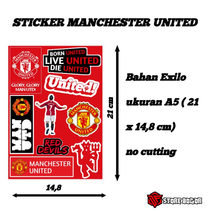 Jual STIKER MANCHESTER UNITEDD MAN UNITED MU | Shopee Indonesia