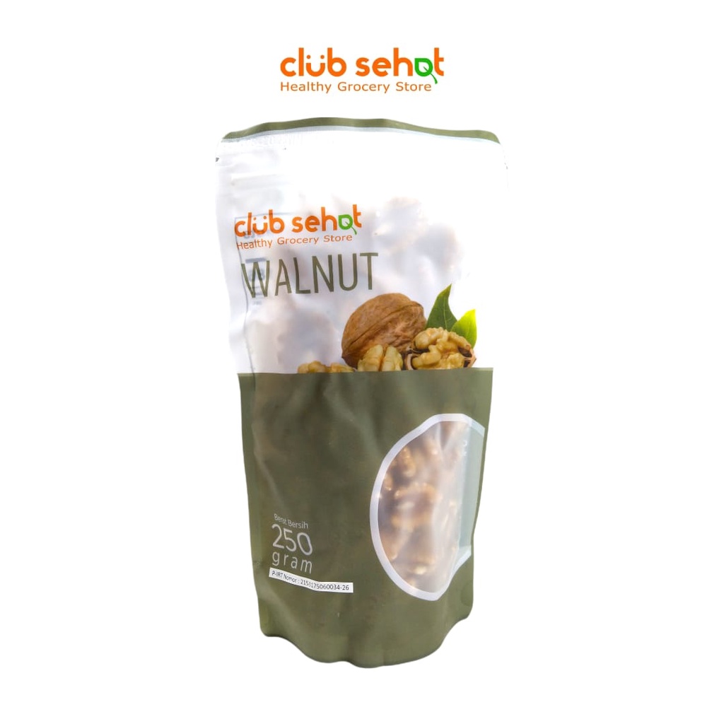 Jual Club Sehat Kacang Walnut raw / mentah 250gr | Shopee Indonesia