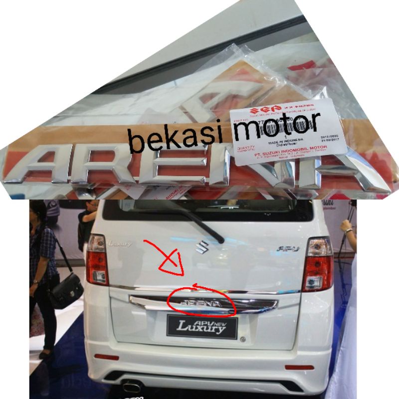 Jual Tulisan logo emblem ARENA original suzuki 77831-60K00-0PG | Shopee Indonesia