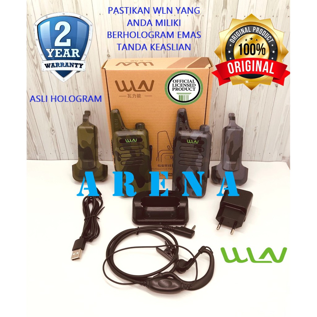 Jual Walkie Talkie HT KD-C1 WLN ARMY LORENG 2Way UHF Radio Long Range ASLI BERHOLOGRAM | Shopee ...