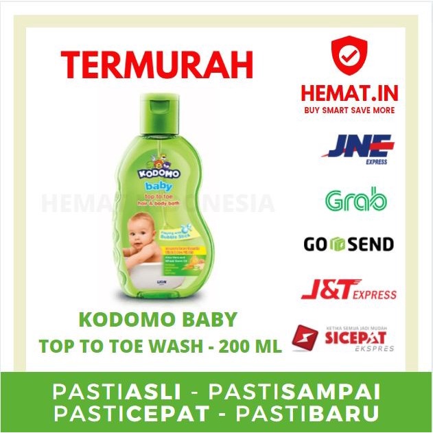 Jual KODOMO BABY TOP TO TOE WASH HAIR & BODY BATH 200 ML 200ML | Shopee Indonesia