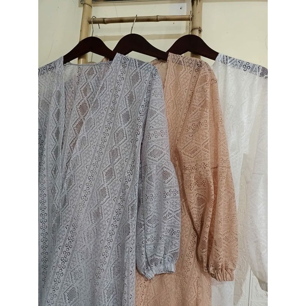 Jual OUTER BROKAT PANJANG/OUTER BROKAT PREMIUM/CARDIGAN LENGAN BALON ...
