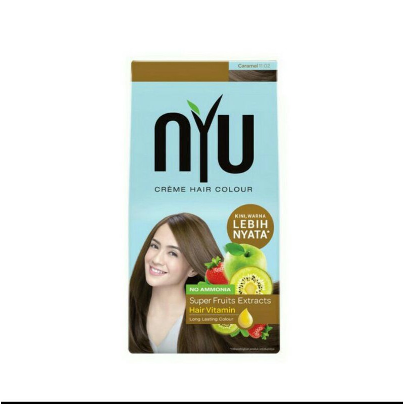 Jual NYU CREME HAIR COLOUR CARAMEL / semir rambut nyu | Shopee Indonesia