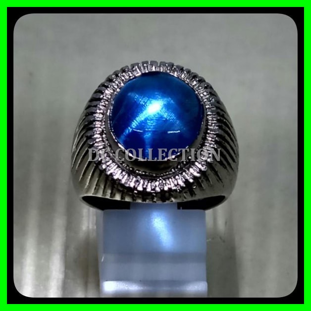 Jual CINCIN BATU AKIK PERMATA BLUE STAR RAY 6 SERAT BERSIH MEWAH, MURAH ...