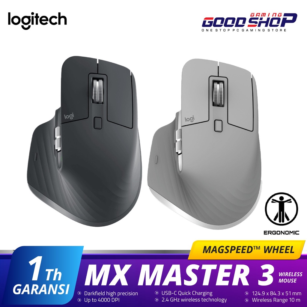 Jual Logitech MX Master 3s Bluetooth - Wireless Mouse | Shopee Indonesia